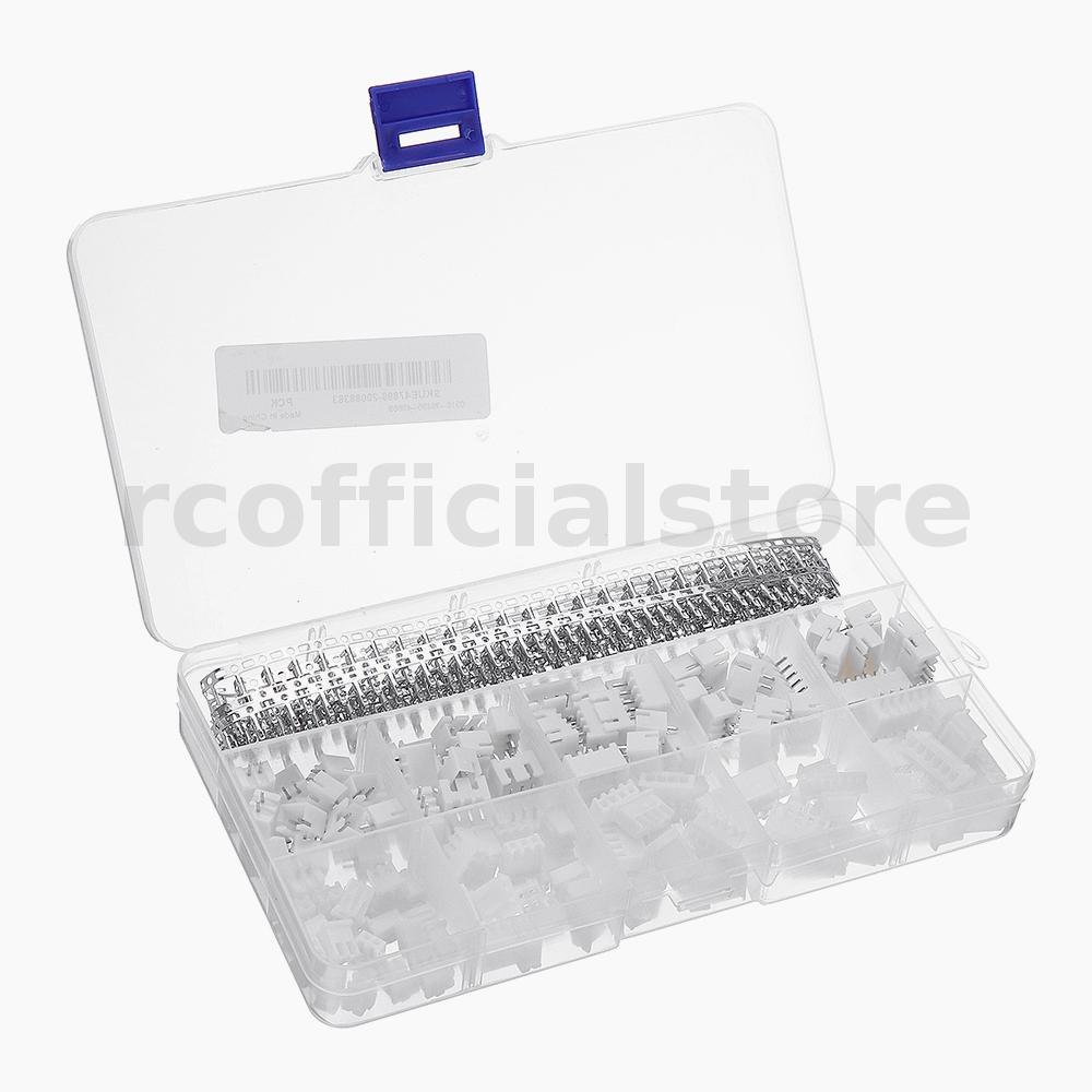 460pcs JST-XH 2.54mm 2/3/4/5/6Pin Connector Male/Female Wire Terminal ...