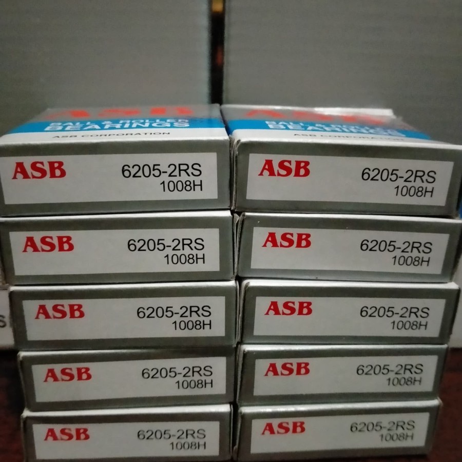 BALL bearing 6205 rs brand asb id 25mm od 52mm thick 15mm | Shopee ...