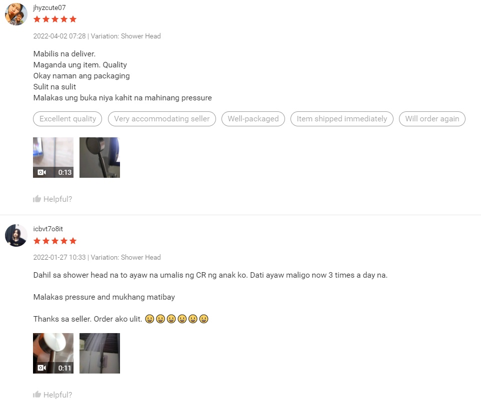 Wapol Shower Head Stainless Shower Set Pressurized Hose Base Head ...