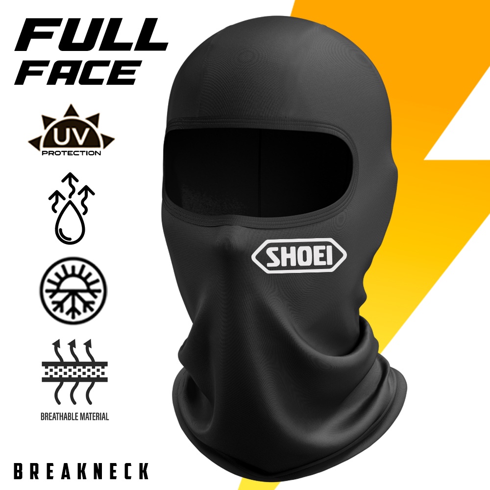 Shoei Balaclava Motorcycle Full Motor Face Mask Bandana Head Cover ...