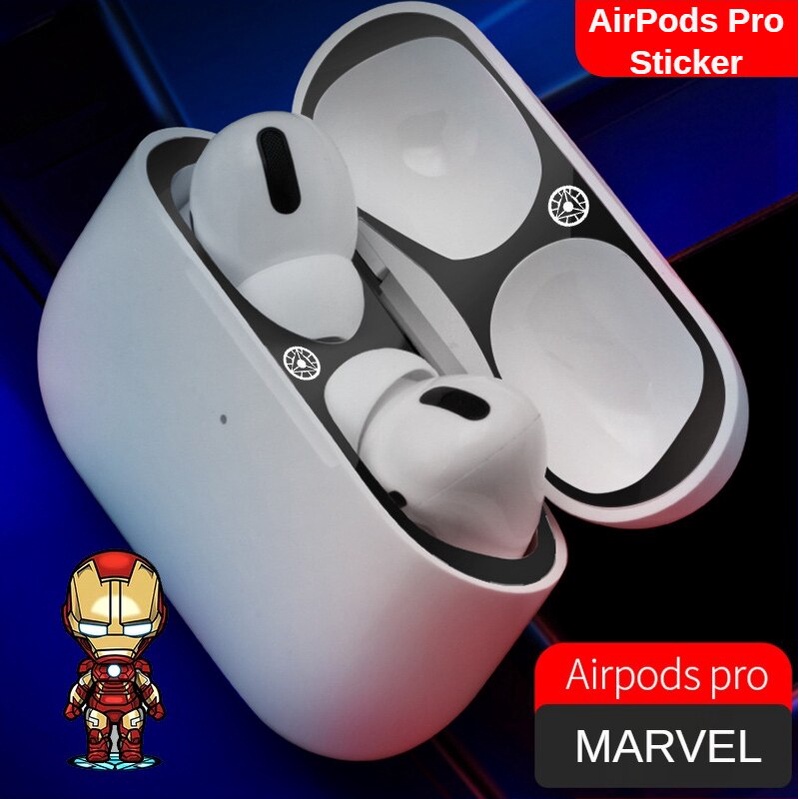 【Fit in Case】Dust proof sticker Metal Dust Guard Film for Apple AirPods ...