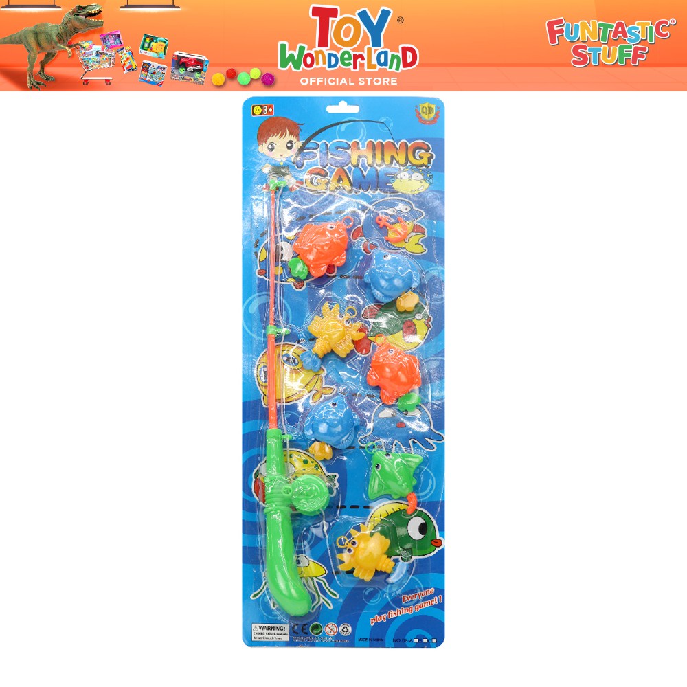 Toy Wonderland Fishing Set With 7 Sea Animals, Toys for Kids | Shopee ...
