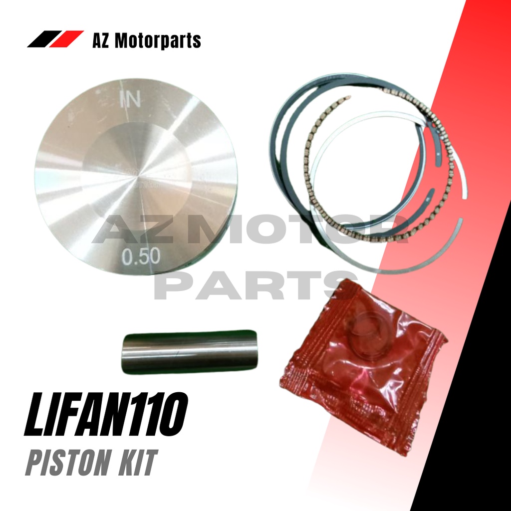 Piston Kit for Lifan110 (at different sizes) | Shopee Philippines