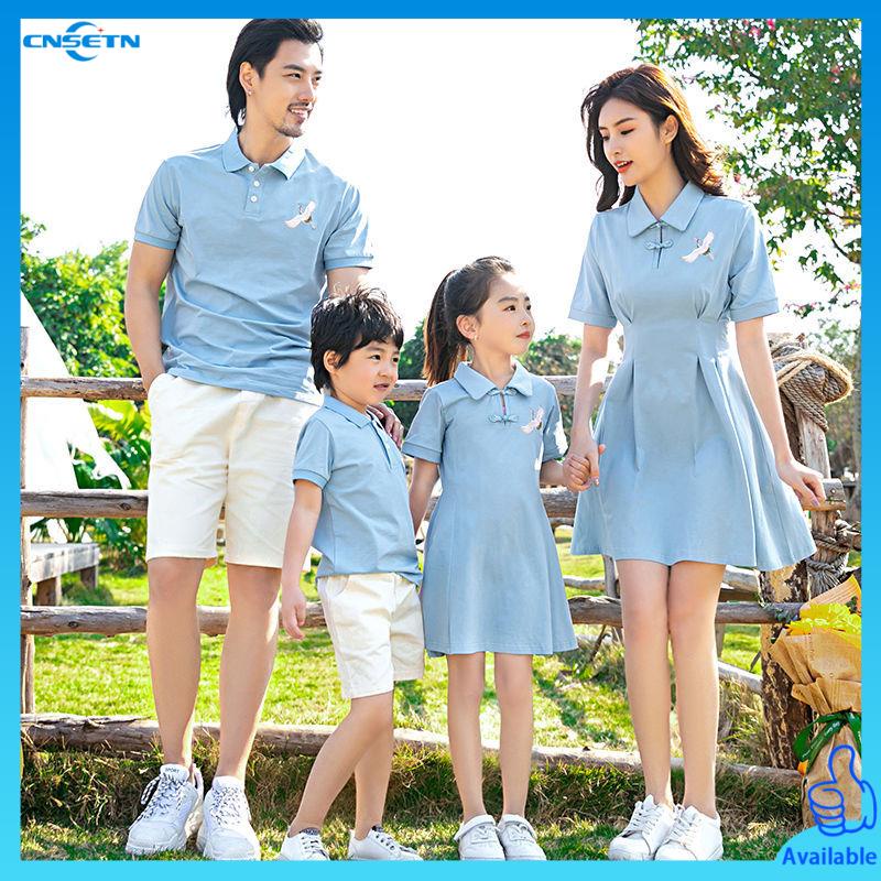 twinning dress mother and daughter and terno Korean Version mother ...