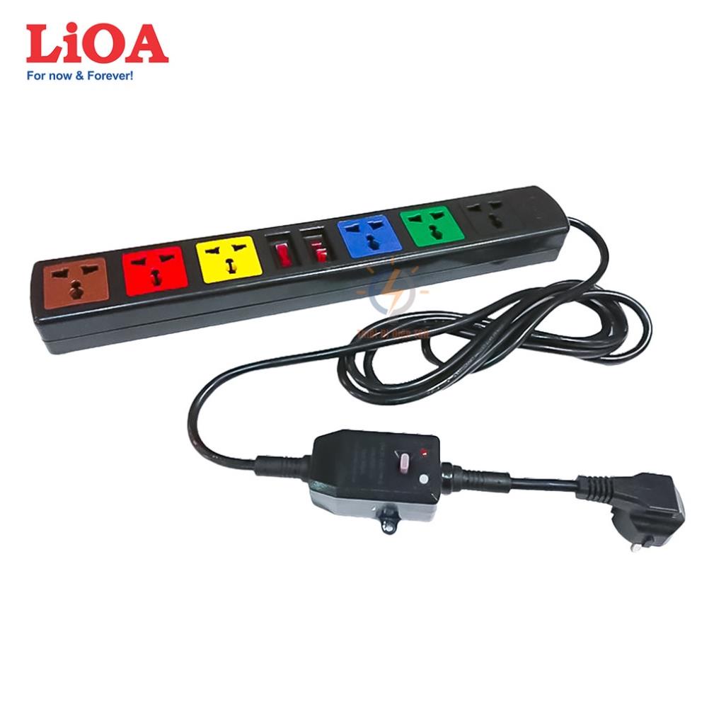 Lioa anti-shock power outlet, 6 sockets, 2 switches, 3300W, cord length ...