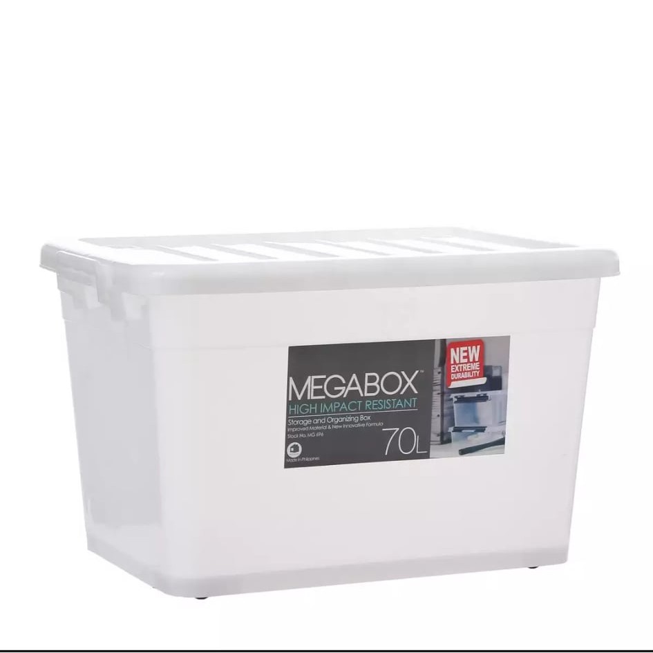 MG-696 MegaBox High-Impact Storage box 70L | Shopee Philippines