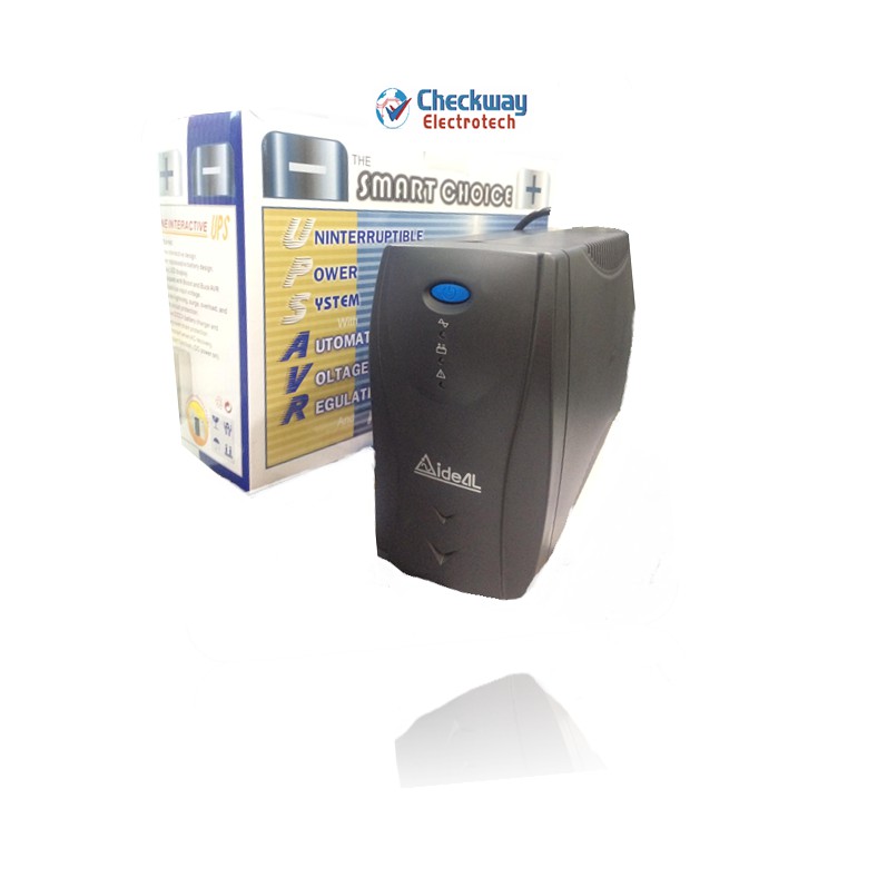 IDEAL UPS 600VA With AVR and Internet Line Protection that Safeguard ...