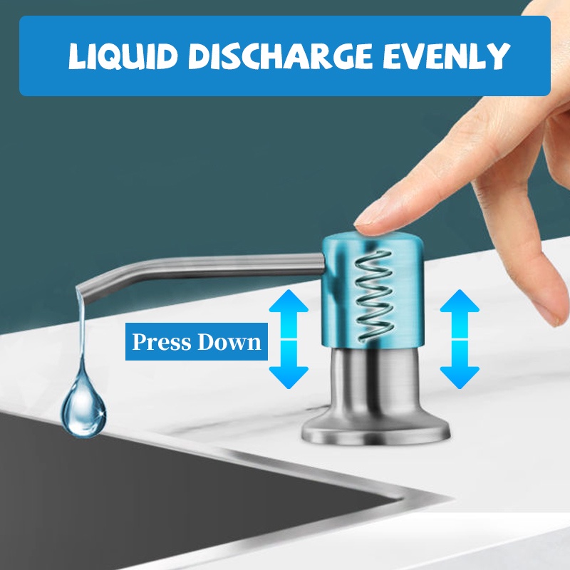 RAPP Stainless Steel Kitchen Sink Soap Dispenser Pump with Extension ...