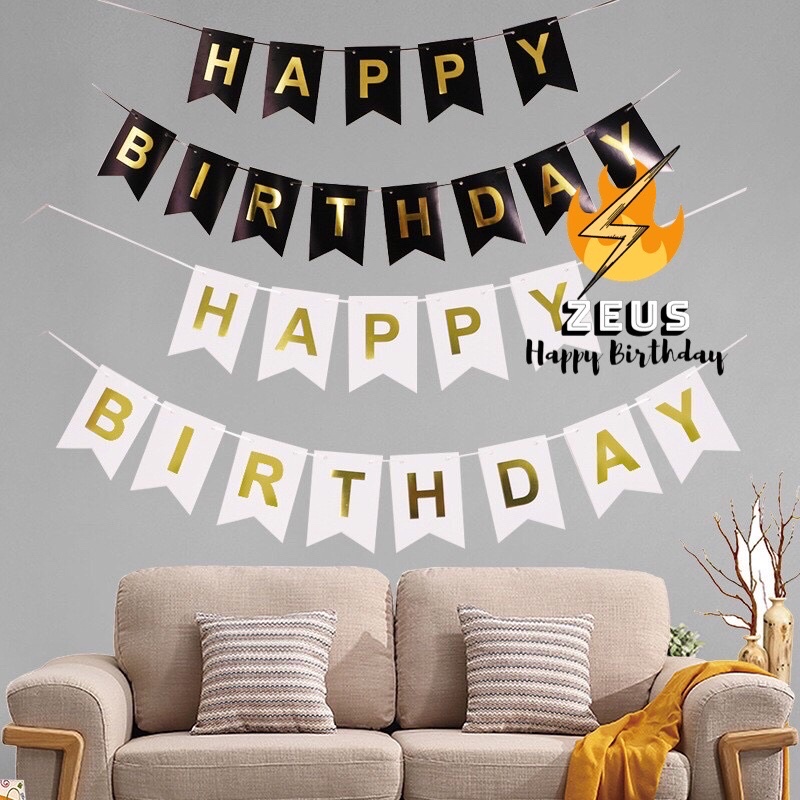 Elegant Happy Birthday Banner Best Seller 1 Set Party Banner Party ...