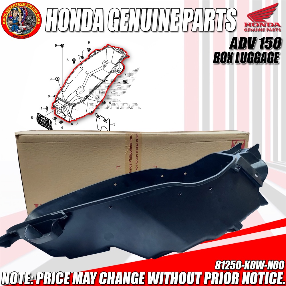 ADV150 LUGGAGE BOX (HPI) (GENUINE: 81250-K0W-N00) | Shopee Philippines