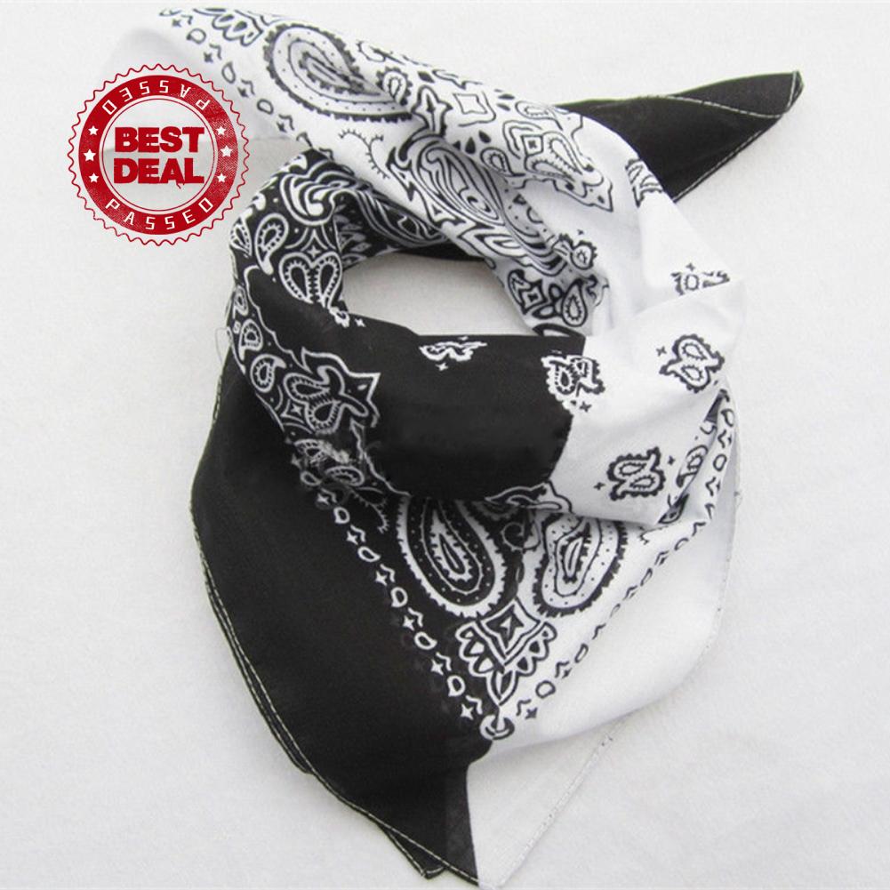 Women Men Cotton Fashion Bandanas Paisley Sided Double Wrap Scarf Best ...