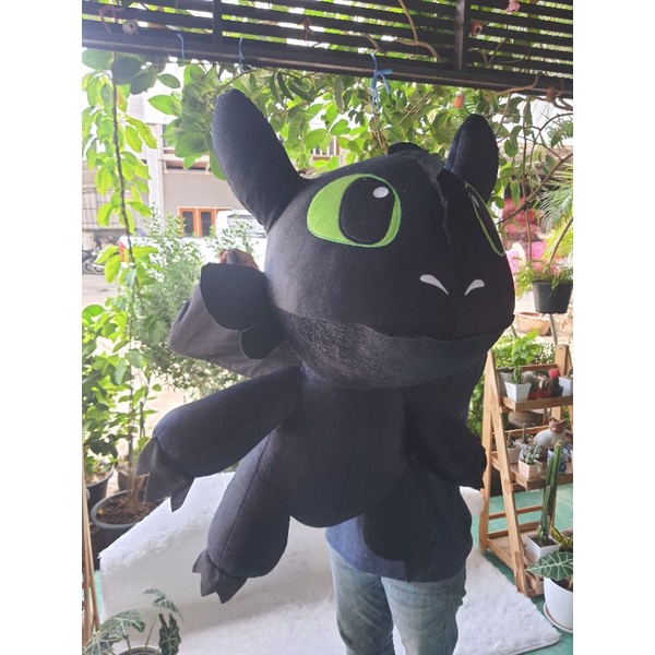 Toothless Dragon Doll Large Size 80cm.tight Fiber Embroidery Work Shiny ...