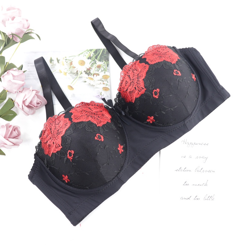 PARIFAIRY strapless bra plus size bra cup c half cup bra no foam ...