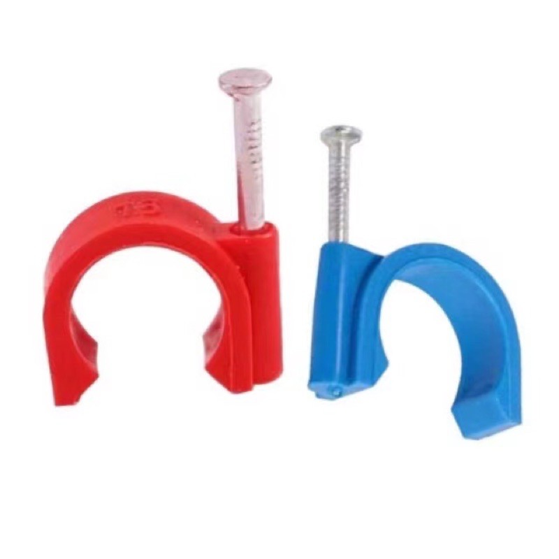 PVC Clamp 100 pcs / orange/blue/ Hose Clamp 1/2" 3/4” 1”pipe | Shopee ...
