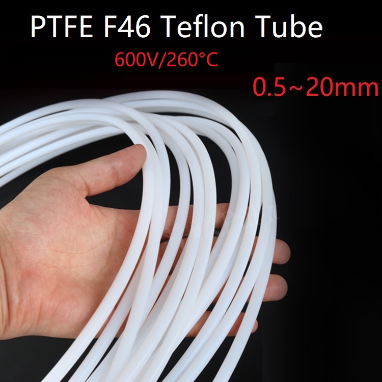 Milk White PTFE Tube ID 1 2 3 4 5 6 7 8 10 11 12mm F46 Insulated ...