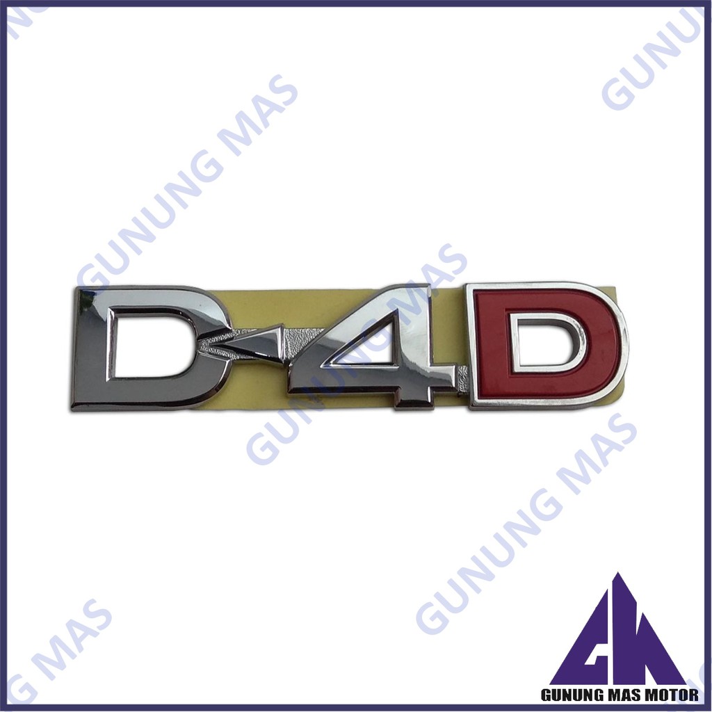 D-4d Logo Emblem for Toyota Fortuner Innova Inova D4D Stick-on Letters ...