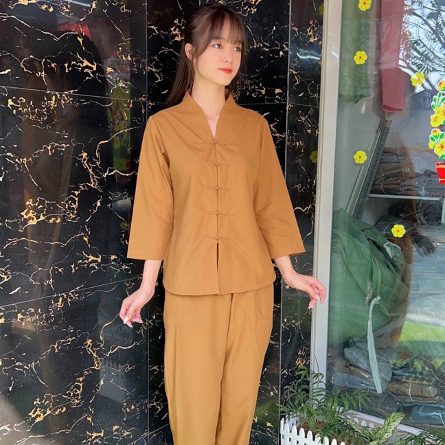 Home Wear, Buddhist Female Clothes, Blue Clothes For Pagoda Model La ...