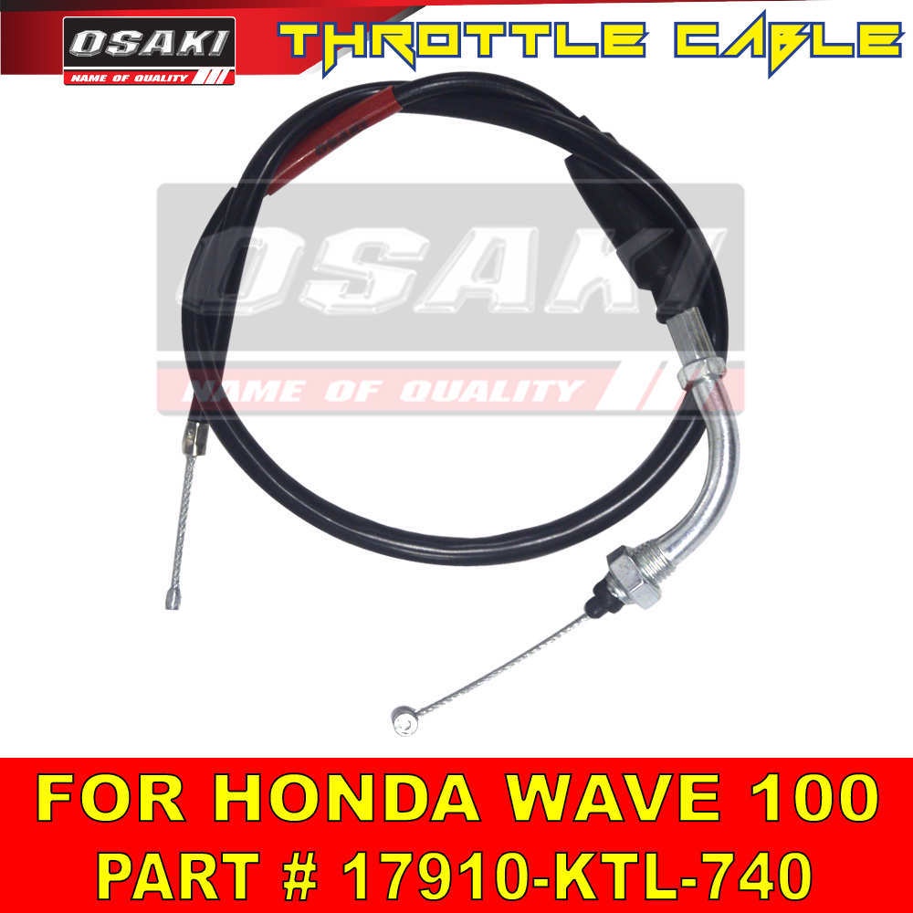WAVE 100 THROTTLE CABLE OSAKI | Shopee Philippines