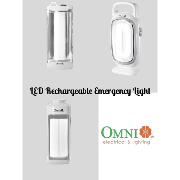 OMNI LED Rechargeable Emergency Light Flashlight AEL-T30 AEL-200 AEL ...