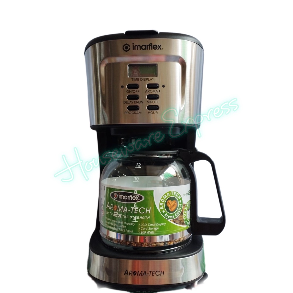 Imarflex ICM512AS Aroma-tech Coffee Maker 12 Cups ICM-512AS (Houseware Express) | Shopee Philippines