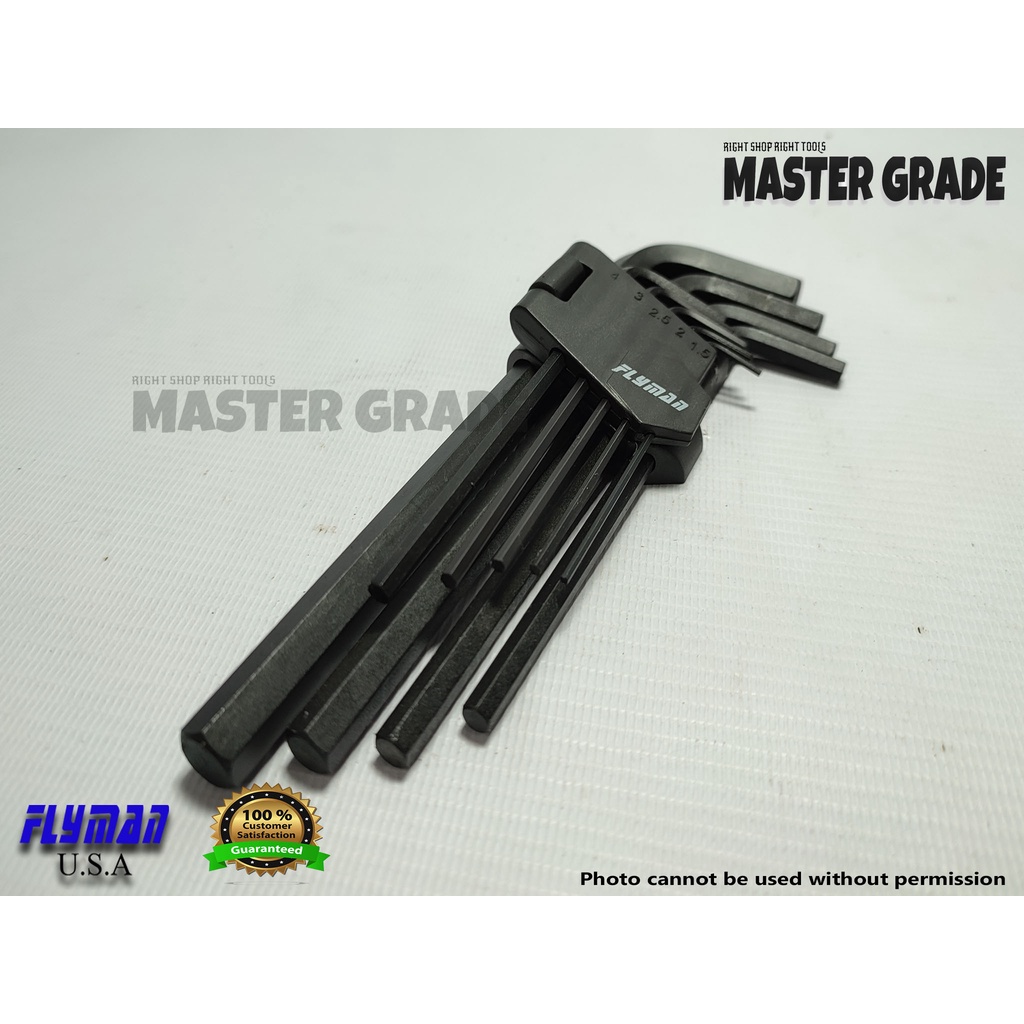 MG Original Flyman 9 Pcs. Allen Wrench Set (HEX KEYS) 1.5mm To 10mm ...