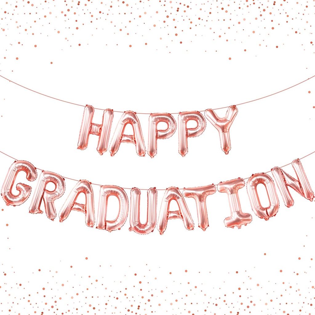 PT106 16" Happy Graduation Letter, Trophy Grad Academic Cap ...