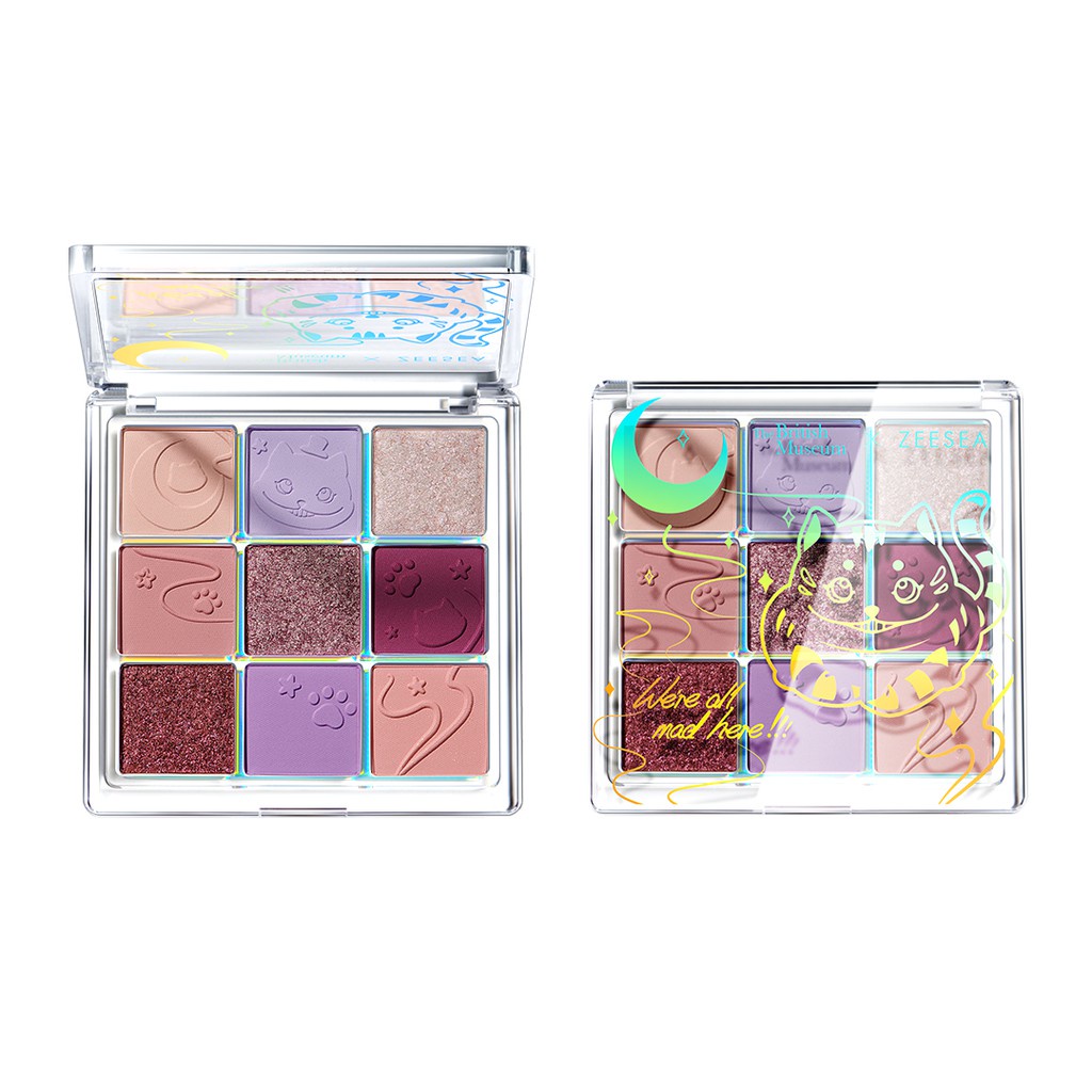 ZEESEA Alice Kingdom Of Fantasy Eyeshadow Palette Glitter 9 Colors Highly Pigmented | Shopee ...