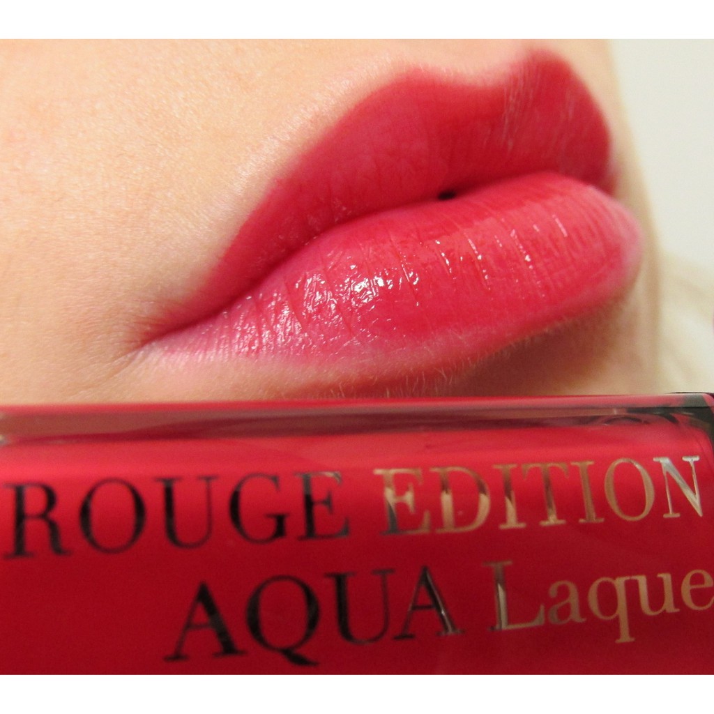 Bourjois Rouge Edition Aqua Laque Fuchsia Perche Lipstick | Shopee ...