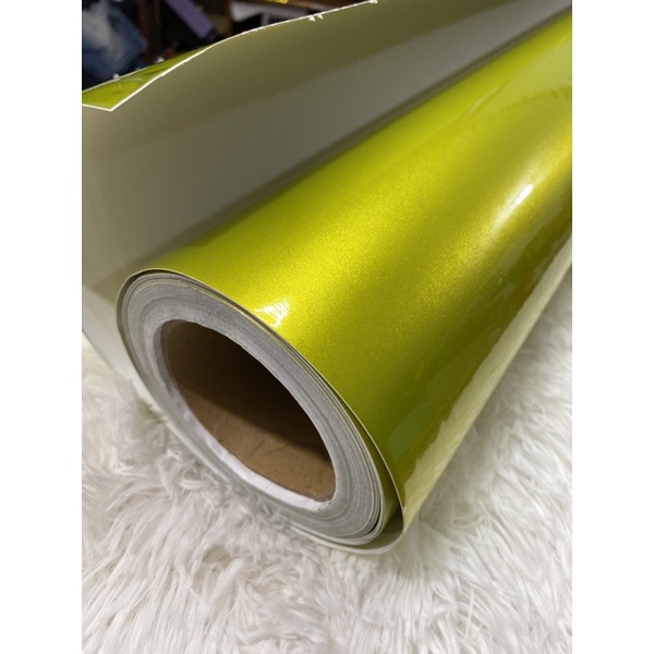 Candy Lemon Green Glossy Wrap Sticker | Shopee Philippines