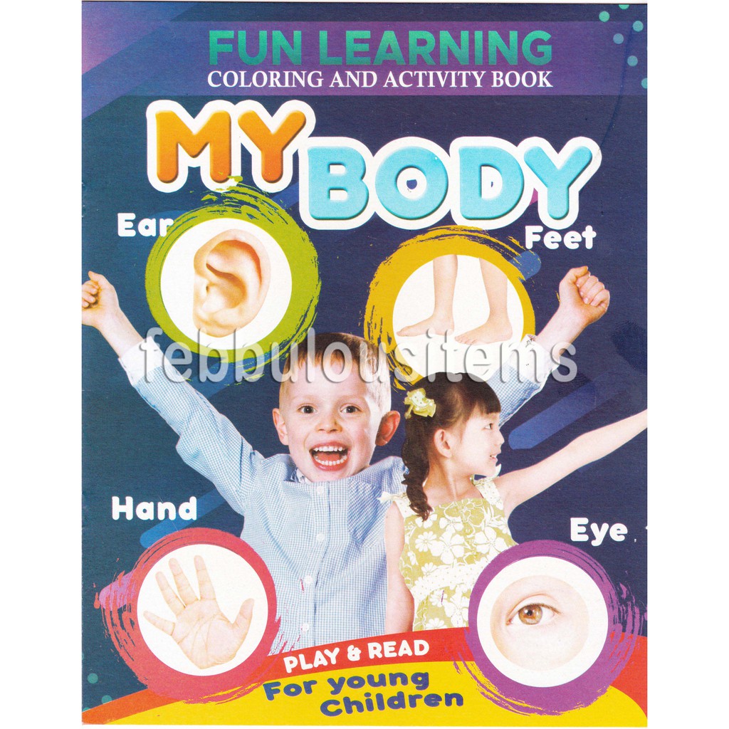 My Body Coloring & Activity Book | Shopee Philippines