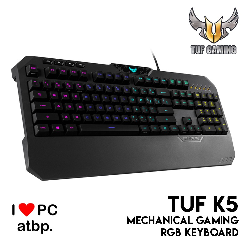 ASUS TUF K5 Mech-brane Keyboard (Aura Sync RGB, Spill Resistance, Wrist ...