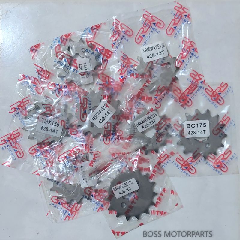 ENGINE SPROCKET XRM, BARAKO 175, TMX155, TMX125/CG125, 13T 14T 15T 16T | Shopee Philippines