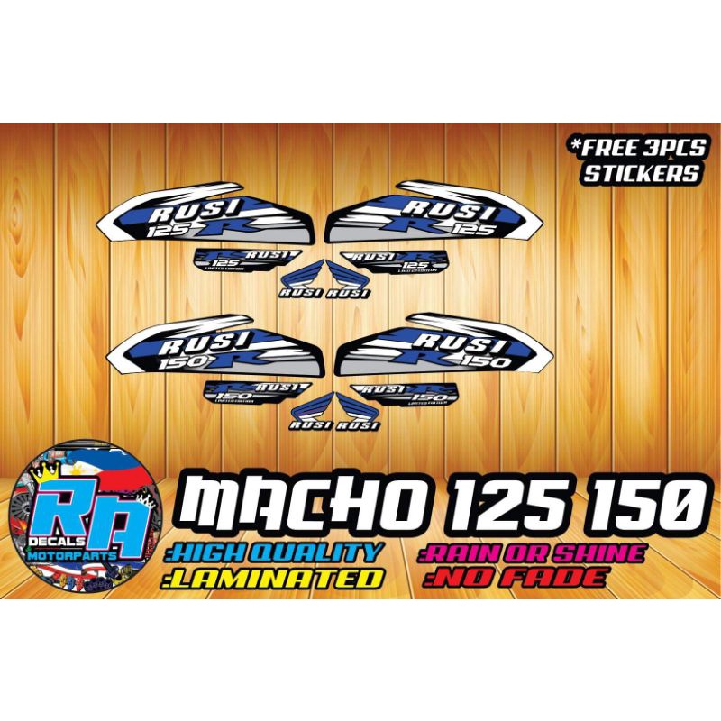 Rusi Macho 125/150 Decals | Shopee Philippines