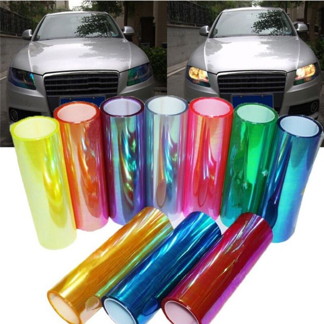 60cmX30cm Reflective Car Light Sticker Headlight Taillight Tint ...