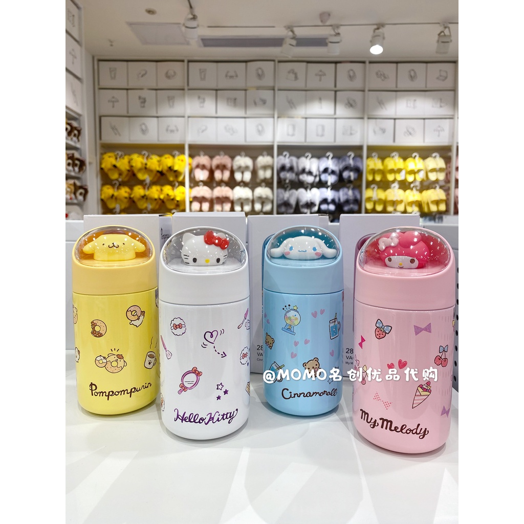 MINISO Vacuum Flask Cute Cinnamon Dog Melody Doll Stainless Steel ...
