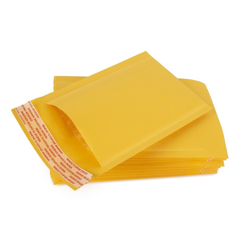 5PCS Kraft Bubble Mailer in Yellow / Padded Envelopes | Shopee Philippines
