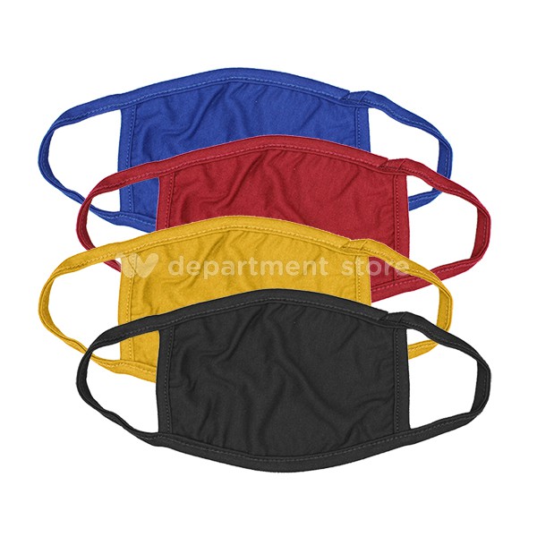 WALTERMART Assorted Adult Reusable Face Mask Plain pack of 4pcs ...