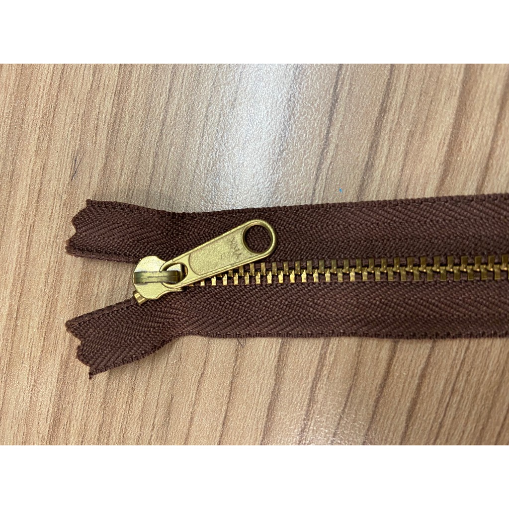 YKK Metal Zipper for Bags Brown | Shopee Philippines