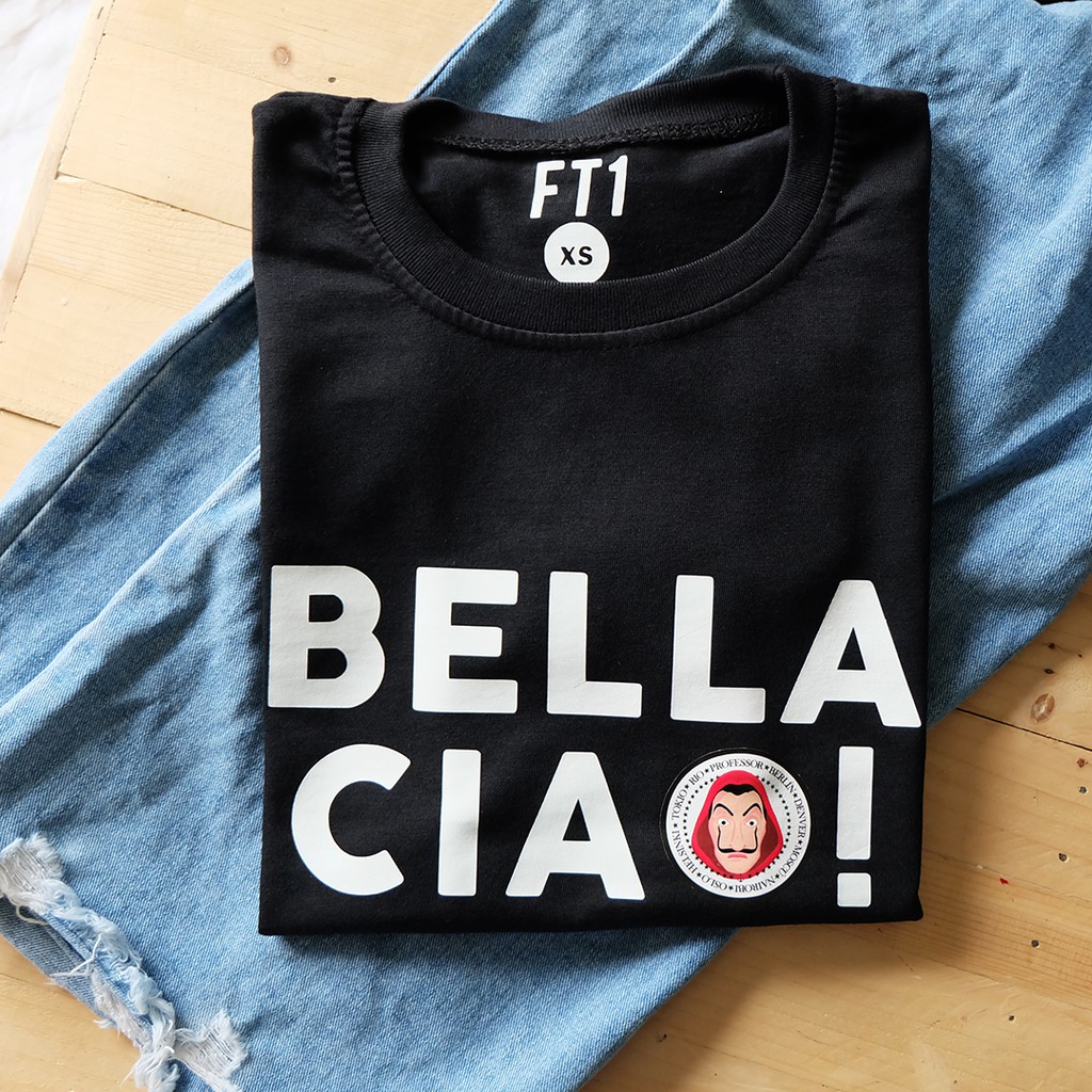 MONEY HEIST - Bella Ciao Mask Shirt Unisex Men's Women's T-shirt ...