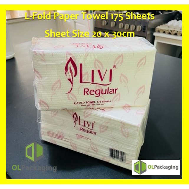 1 box (30packs) L-Fold Paper Towel 175 Sheets | Shopee Philippines