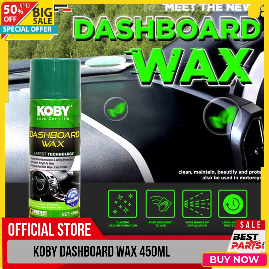 KOBY Dashboard Wax for Car and Motorcycle 450ml | Shopee Philippines