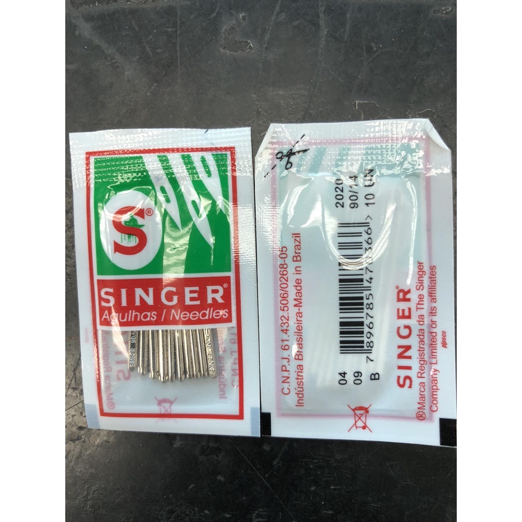Sewing Machine Needles Singer Silver/Gold Head (HA) Flat Headed for ...