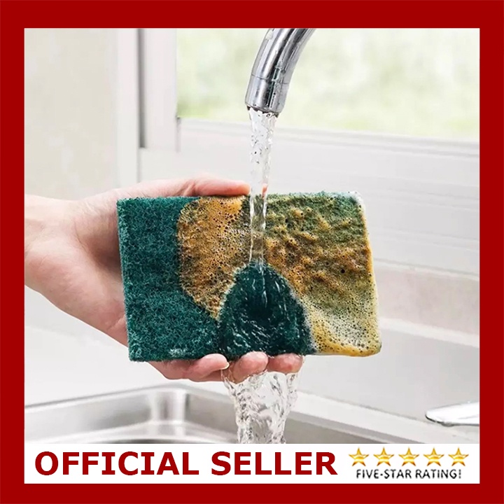 Dishwashing Scotch Sponge Scrub 1pc Nylon Scouring Pad Scrubbing Pad ...
