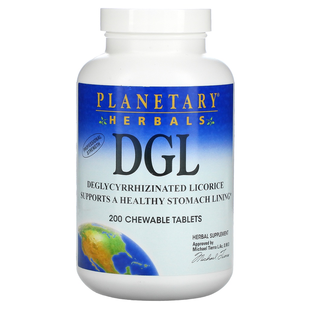 Planetary Herbals, DGL, Deglycyrrhizinated Licorice, 200 Chewable ...