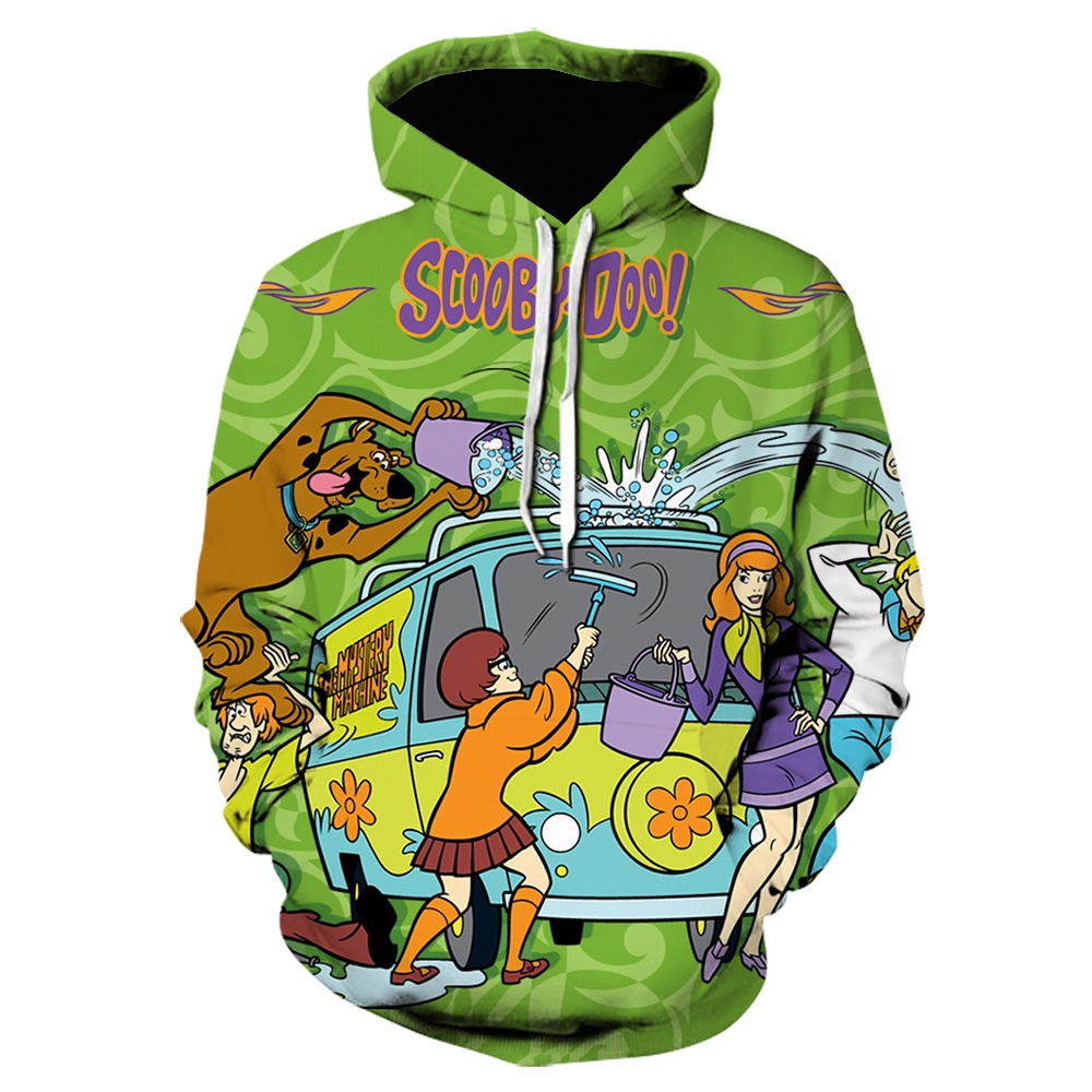 Men-clothing Funny 3D 90s Cartoon Collage Printing Hoodies Cute Anime ...