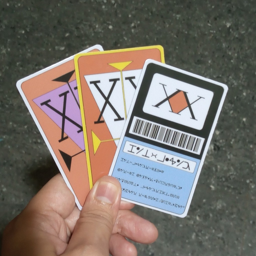 hunter x hunter license card anime fan made | Shopee Philippines
