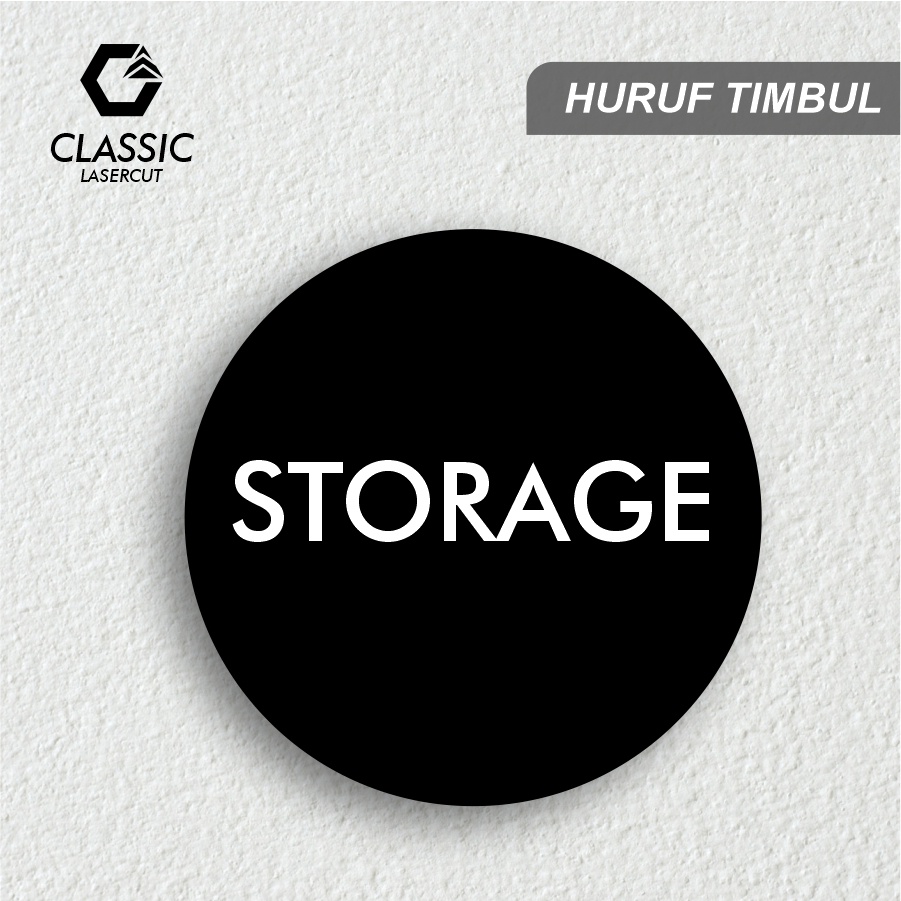 Embossed Storage Letter Signage / Put Here Package Signage / Acrylic ...