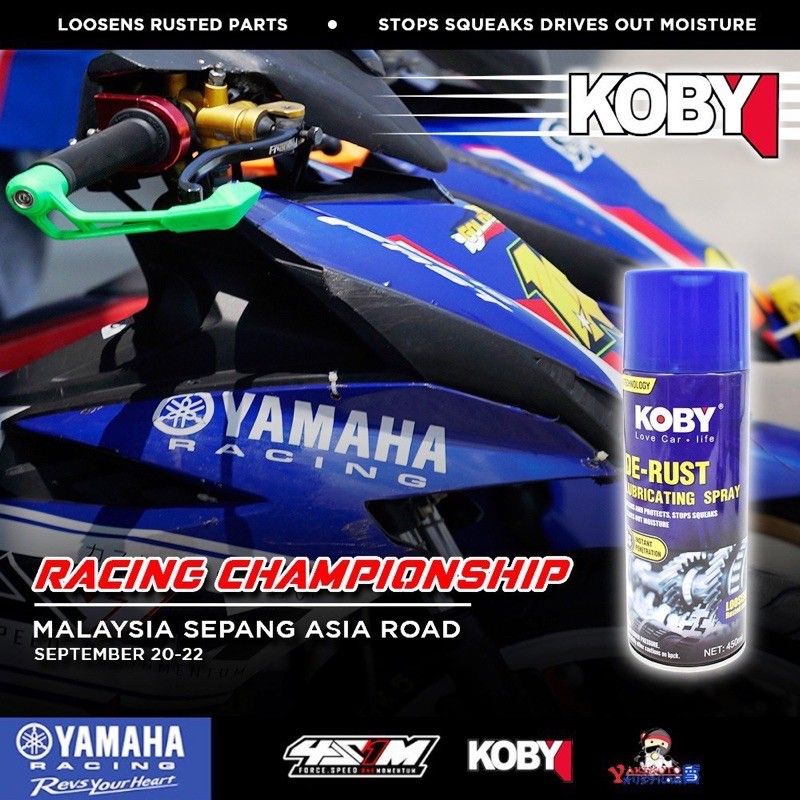 KOBY DE-RUST LUBRICATING SPRAY & PENETRATING OIL 450ml | Shopee Philippines