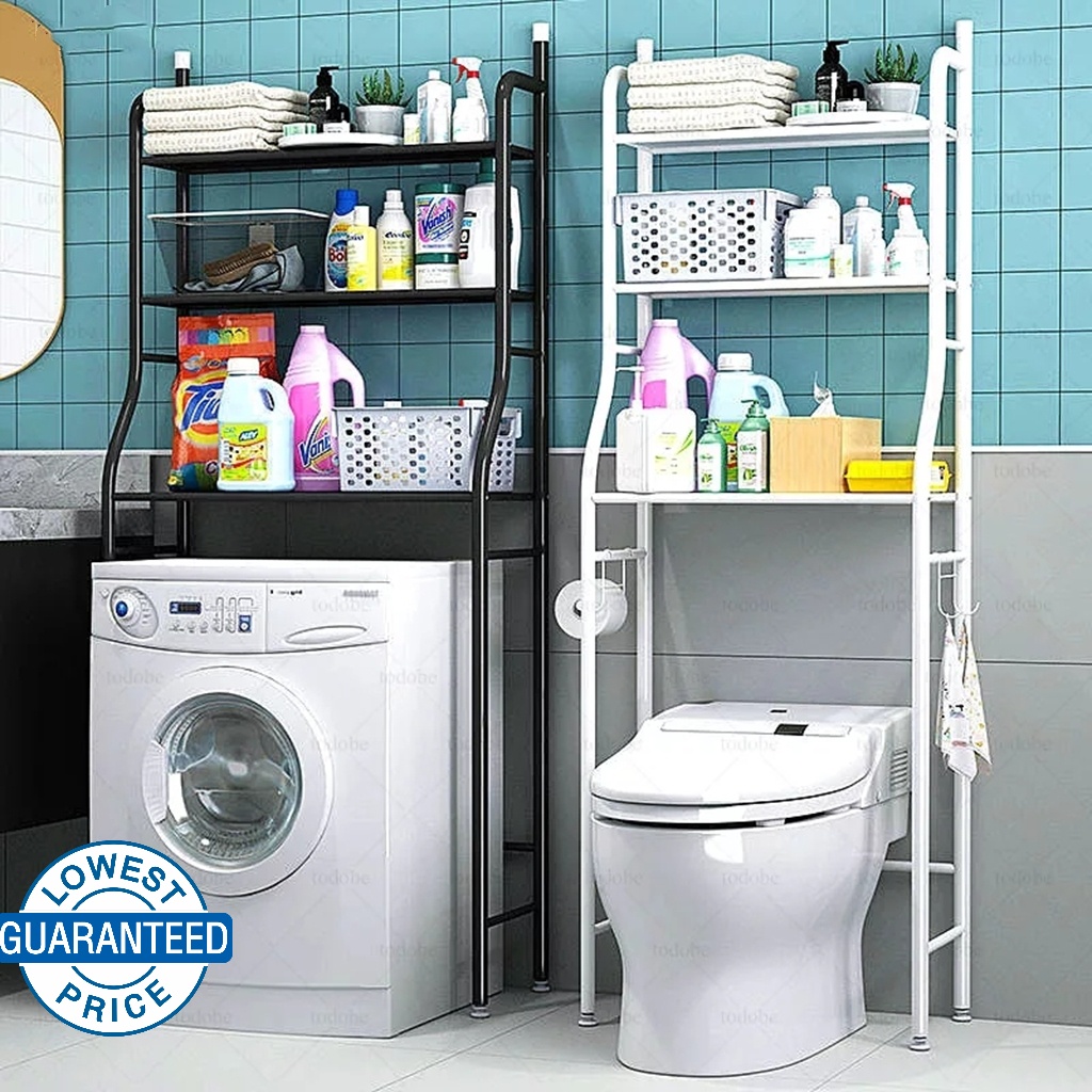 Simple European Style Bathroom Organization Toilet Washing Machine Rack ...