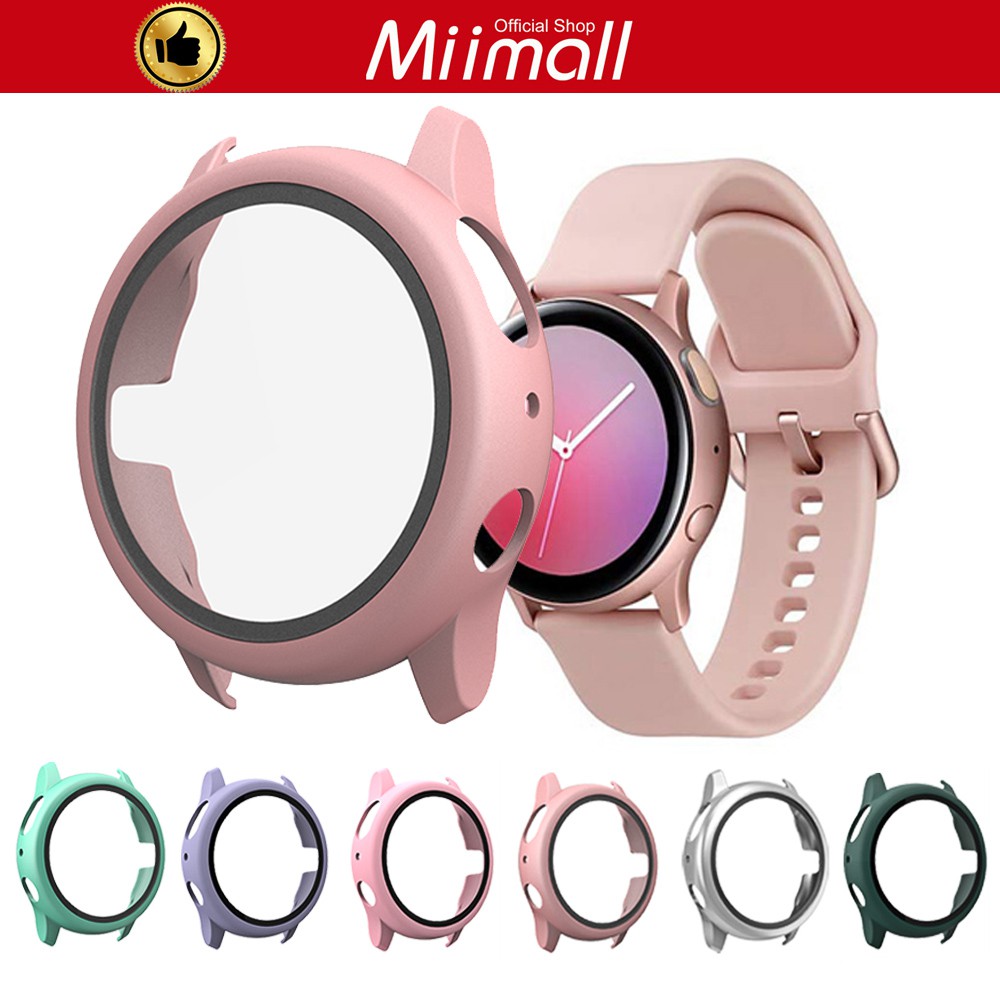 Miimall Case with Tempered Glass for Samsung Galaxy Watch Active 2 40mm ...